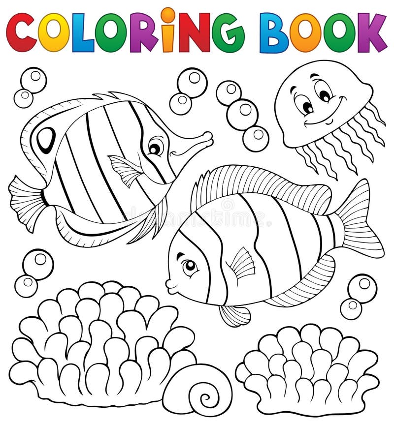 Coloring Book Fish Outline Stock Illustrations – 6,026 Coloring Book ...
