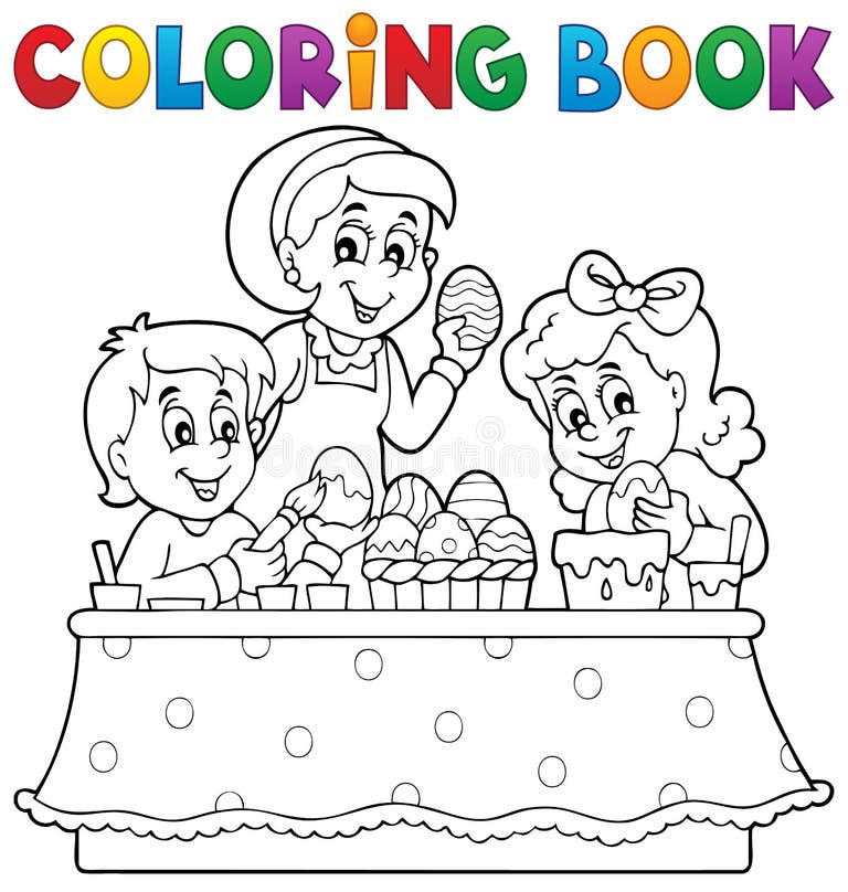 Easter Boy Coloring Stock Illustrations – 614 Easter Boy Coloring Stock ...