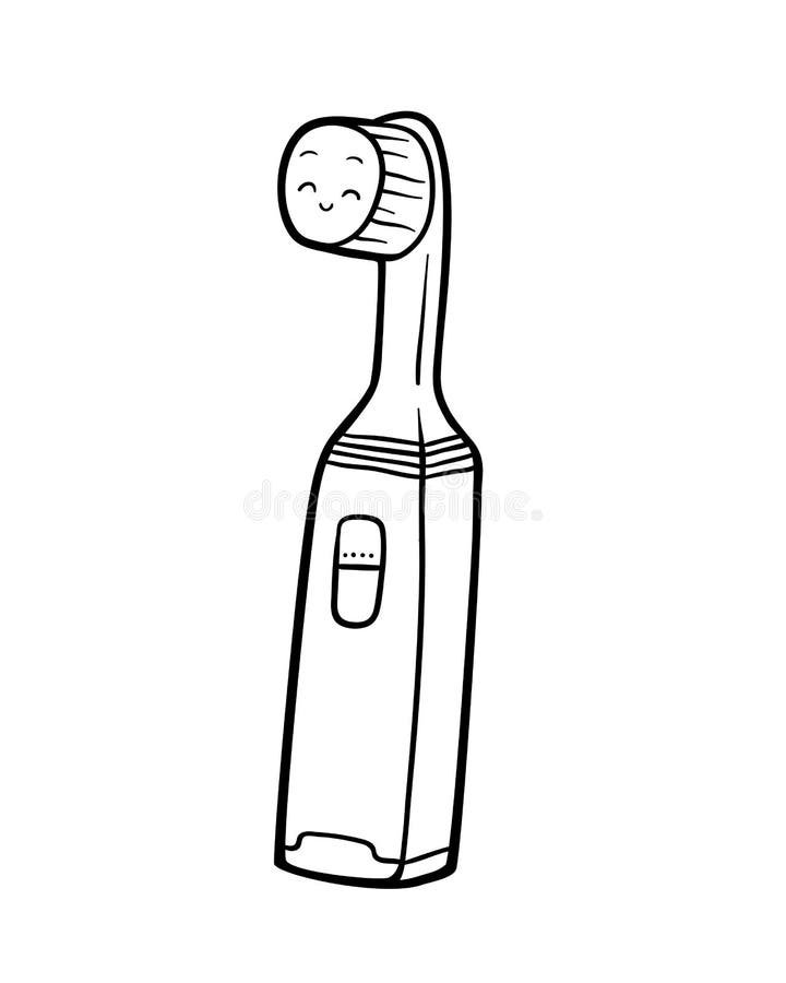 Coloring Book, Electric Toothbrush Stock Vector - Illustration of ... Coloring Book, Electric Toothbrush Stock Vector - Illustration of ...