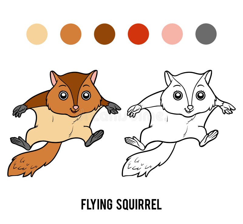 Flying Squirrel Animal Sketch Engraving Vector Stock Vector ...