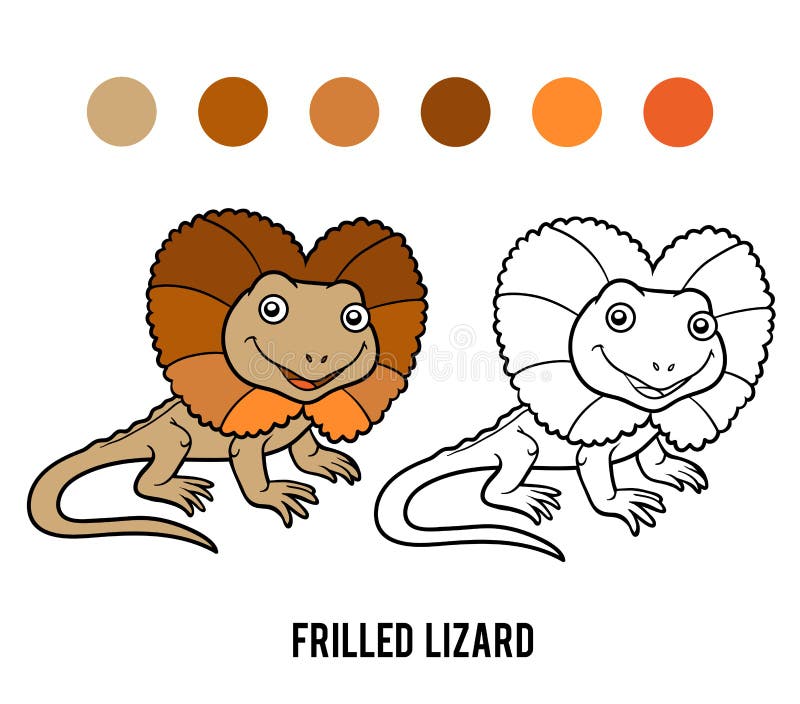 Frilled Lizard Cartoon