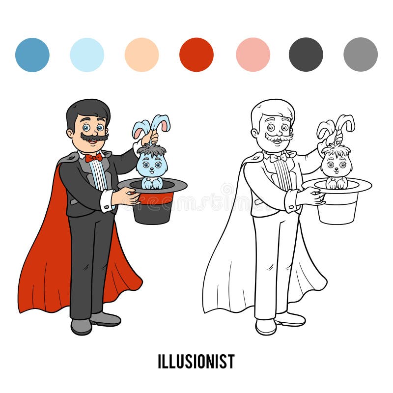 Coloring book (rabbit) stock vector. Illustration of nature - 55061581