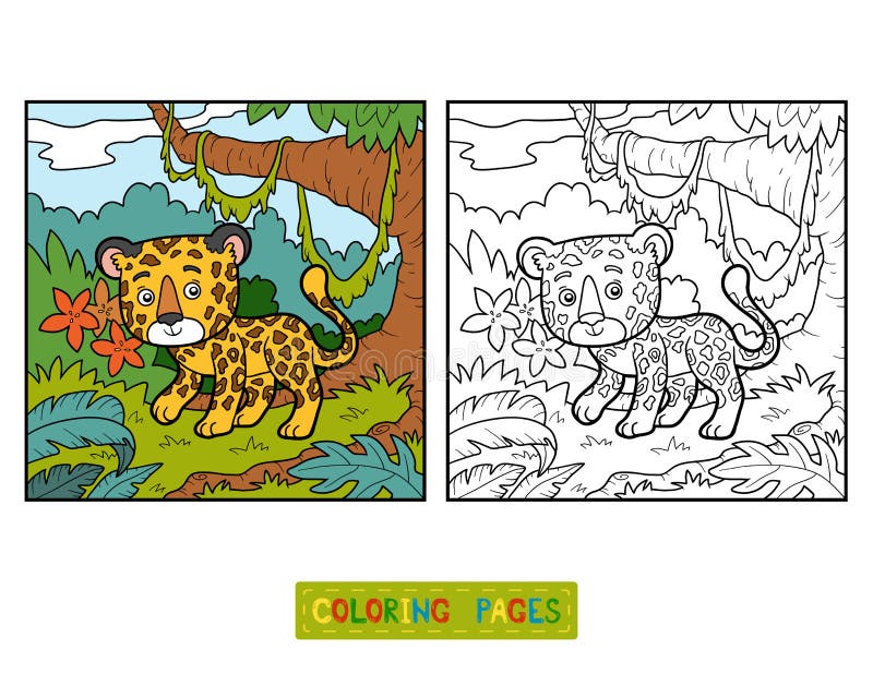 Jaguar Coloring Book Stock Illustrations – 354 Jaguar Coloring Book ...