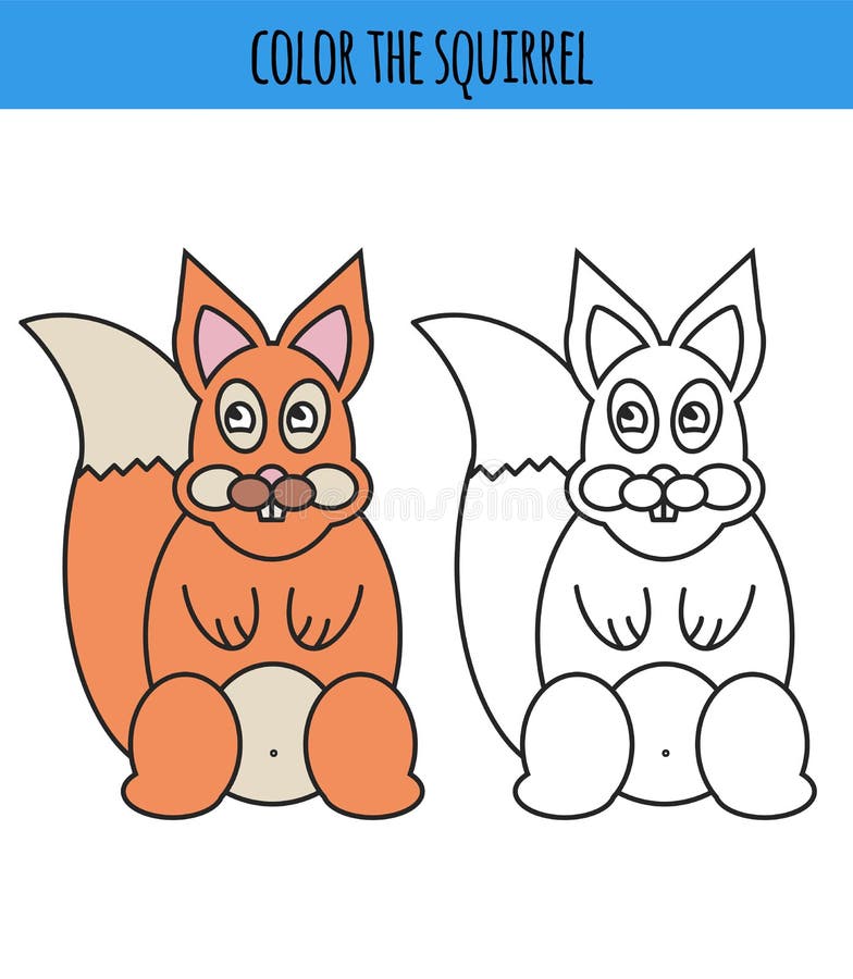 Coloring Book with Pets 2 - Vector Illustration Stock Illustration ...