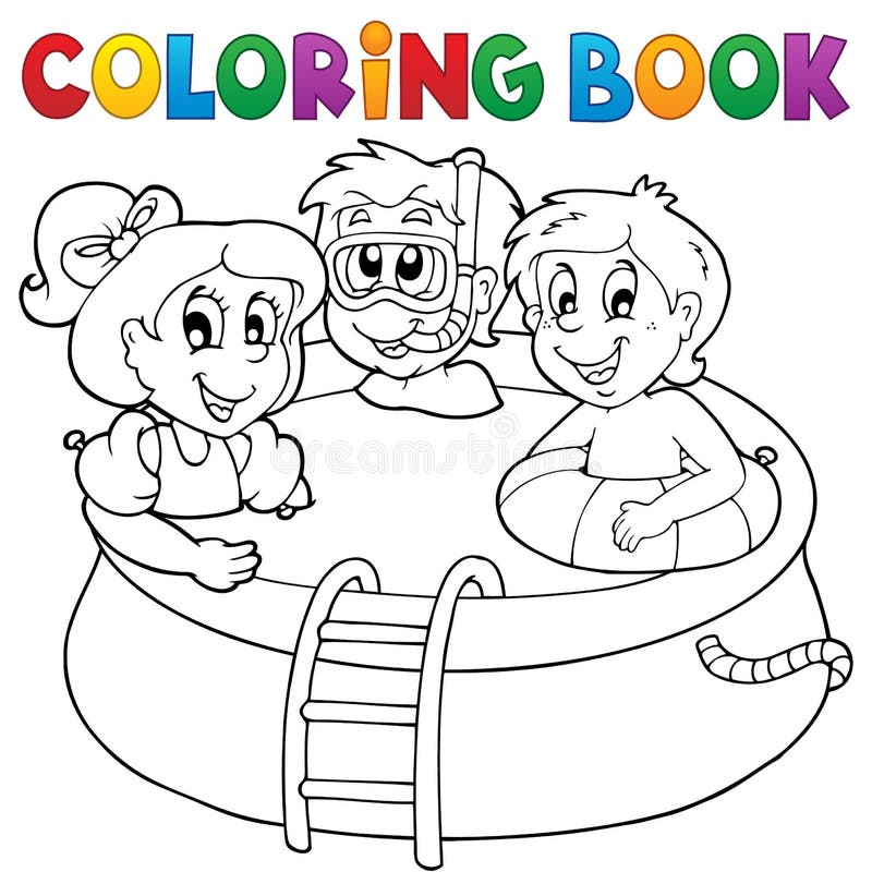 Pool Party Coloring Pages