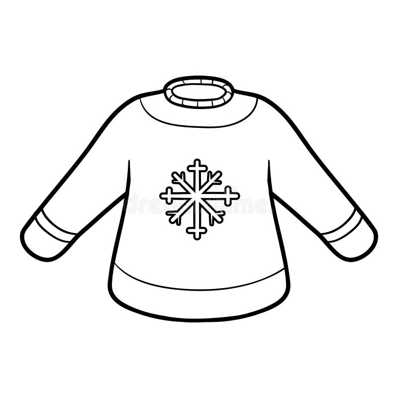 Coloring book, Pullover stock vector. Illustration of design - 76819772