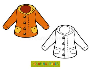 Winter Jacket Coloring Stock Illustrations – 445 Winter Jacket Coloring ...