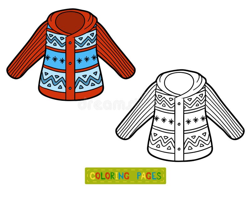 Jumper Coloring Page Stock Illustrations – 189 Jumper Coloring Page ...