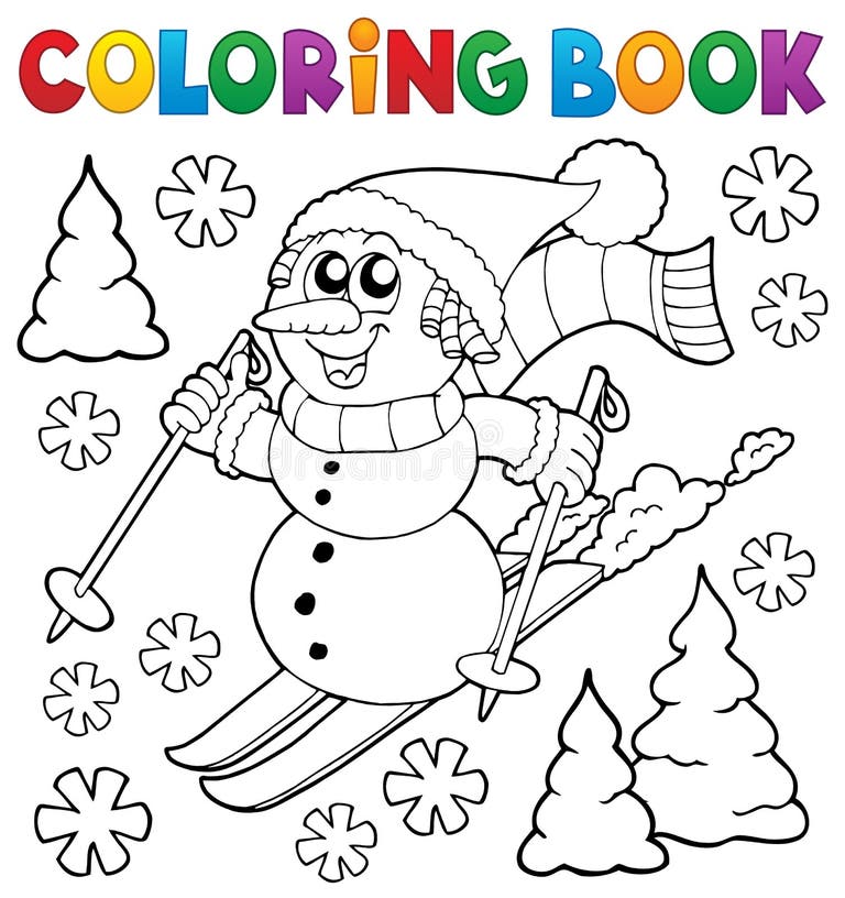 Coloring Book Ski Stock Illustrations – 292 Coloring Book Ski Stock ...