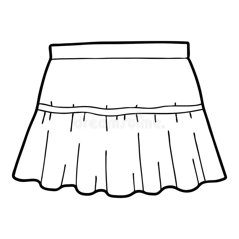 Skirt Coloring Pages