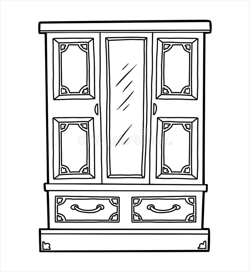 Wardrobe Coloring Pages