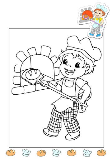 Baker Coloring Stock Illustrations – 339 Baker Coloring Stock ...