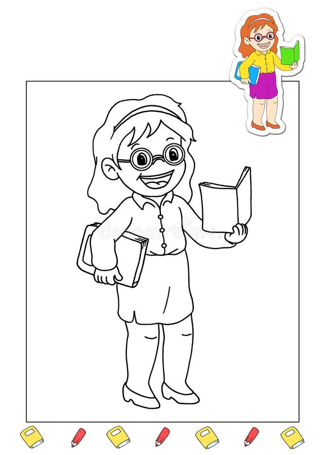 Coloring Book Of The Works 9 - Mason Stock Illustration - Illustration ...