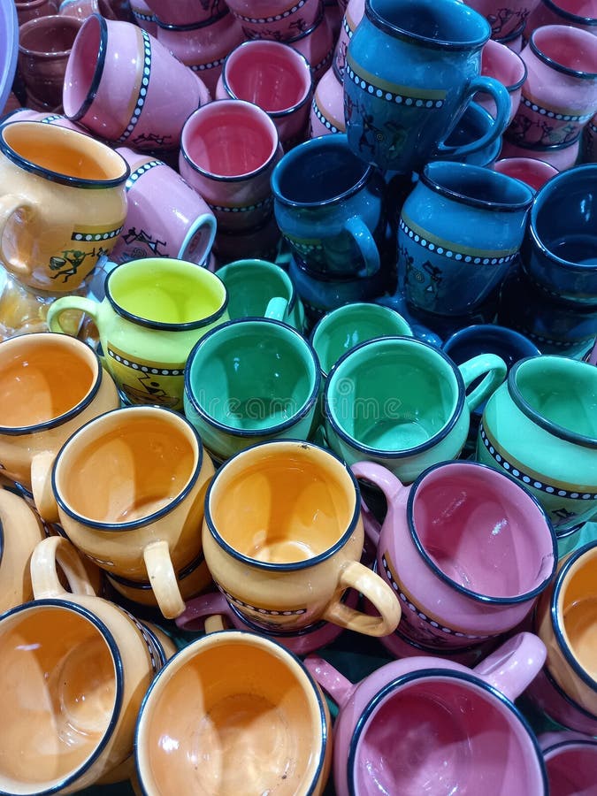 Coloring cup set. stock photo. Image of circle, wheel - 259496500