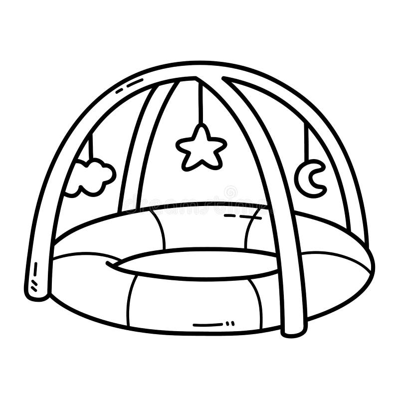 Coloring Doodle Development Mat Stock Vector - Illustration of page ...