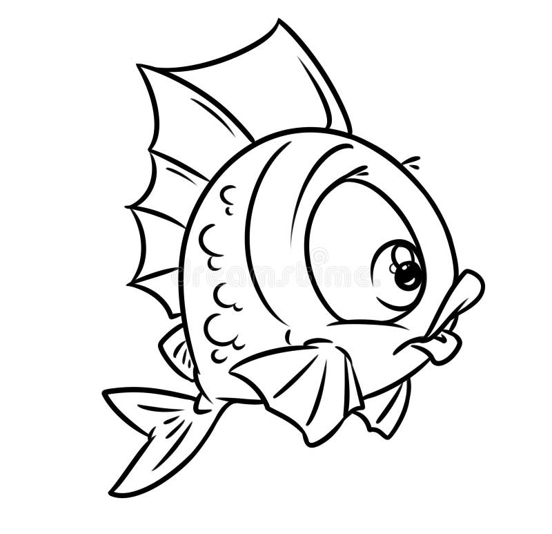 Coloring Fish Ball Cartoon Illustration Stock Illustration ...