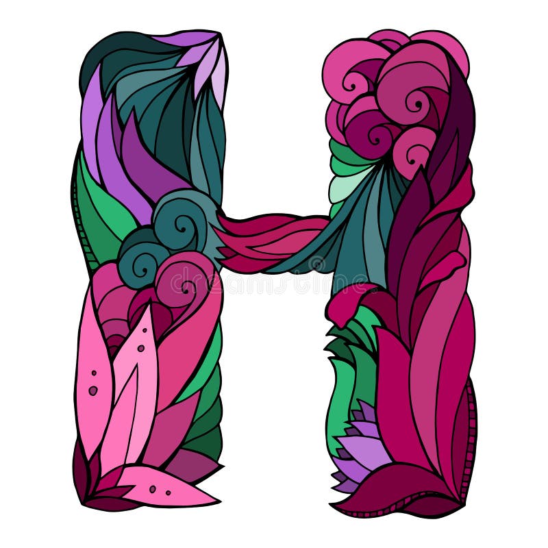 Drawing Designs For Letter H