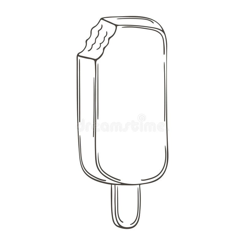 Popsicles Coloring Page Stock Illustrations – 36 Popsicles Coloring ...