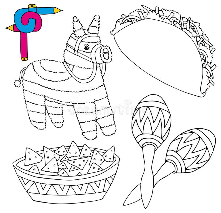 Pinata Outline Stock Illustrations – 746 Pinata Outline Stock ...