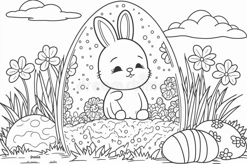 Coloring for Kids. Printable Coloring Page. Easter. School. Hobby ...