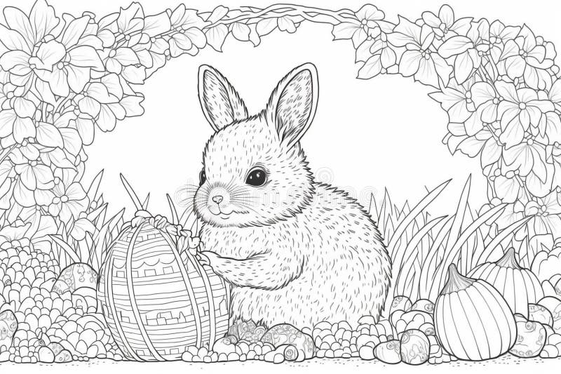 Coloring for Kids. Printable Coloring Page. Easter. School. Coloring ...