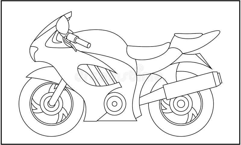 Coloring motor sport stock vector. Illustration of sketch - 241903984