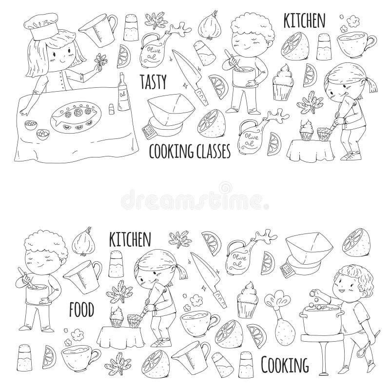 Coloring Page for Book. Kitchenware. Cooking Class, Courses for ...