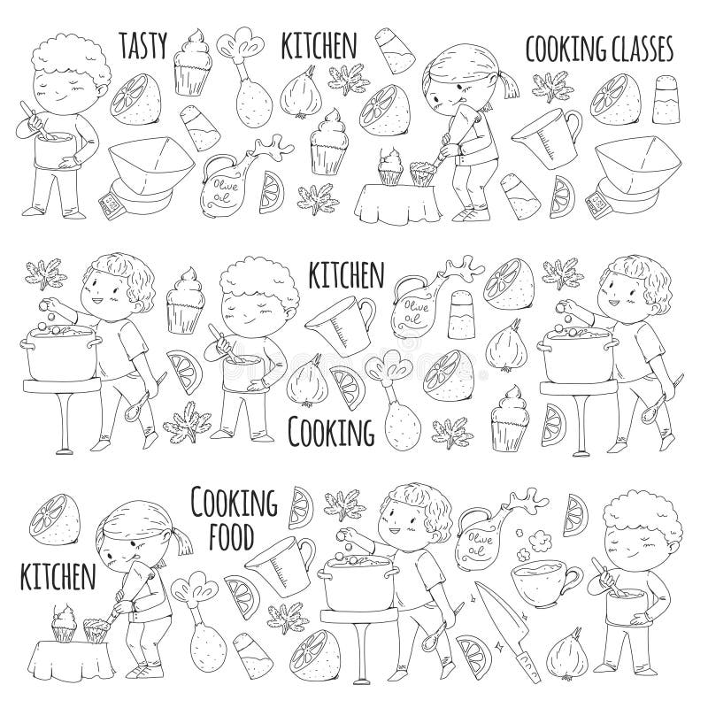 Coloring Page for Book. Kitchenware. Cooking Class, Courses for ...
