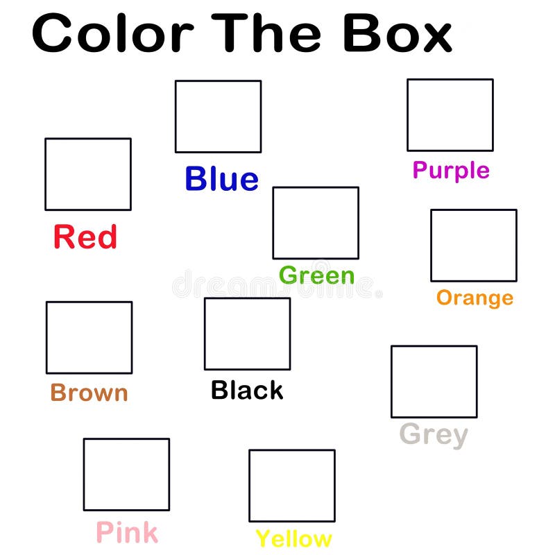 Coloring page box stock illustration. Illustration of sketch - 203246908