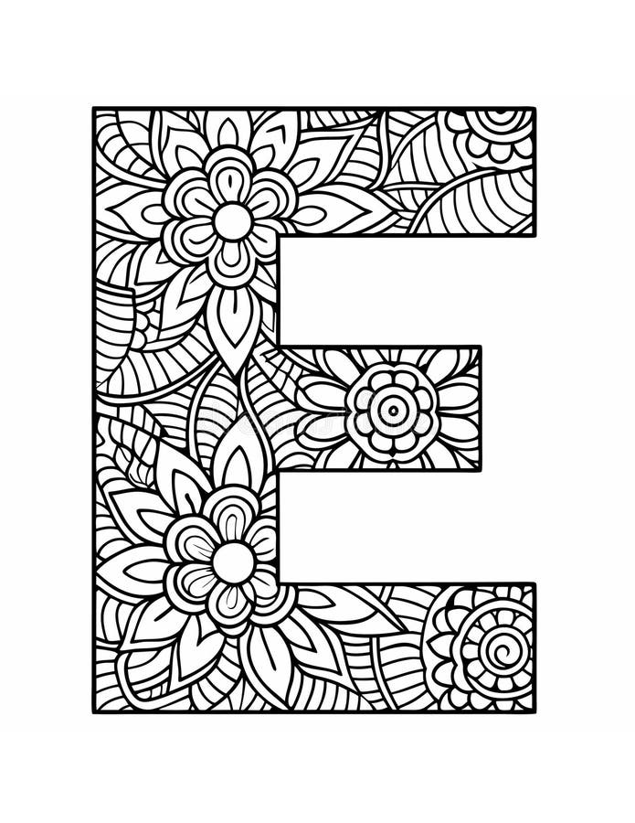 Beautiful Letter E Coloring 20 Letter E Coloring Pages (Free PDF