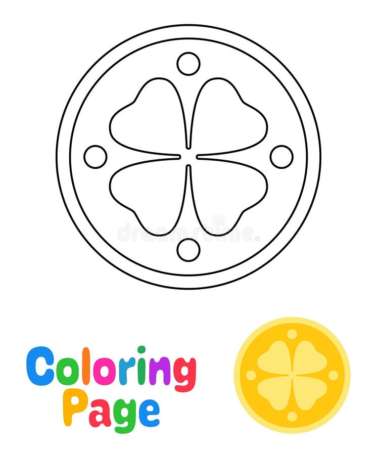 Coin Coloring Image Stock Illustrations – 987 Coin Coloring Image Stock ...