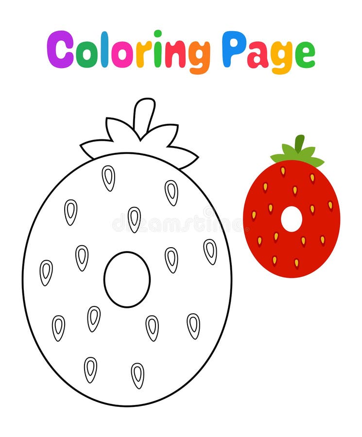Coloring Page with Number 0 for Kids Stock Vector - Illustration of ...
