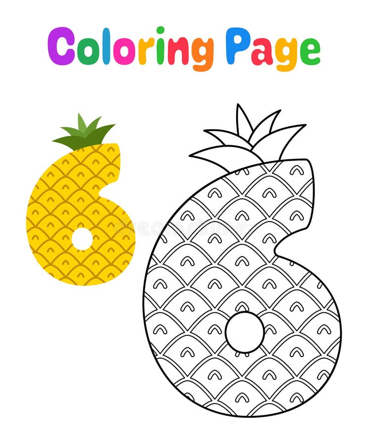 Number Six Coloring Page