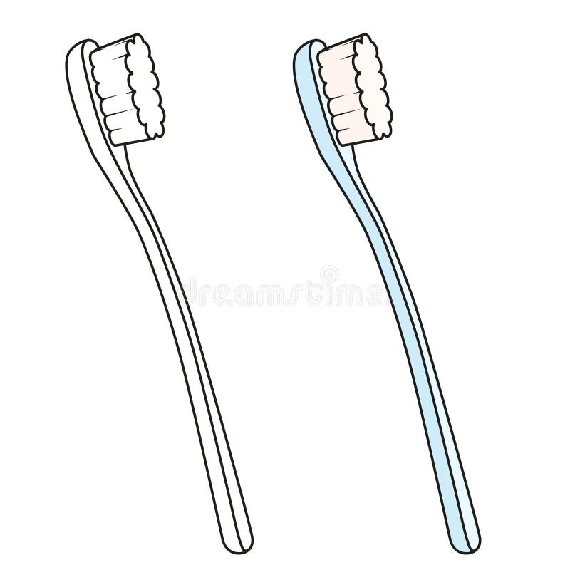 Toothbrush Coloring Stock Illustrations – 357 Toothbrush Coloring Stock ...