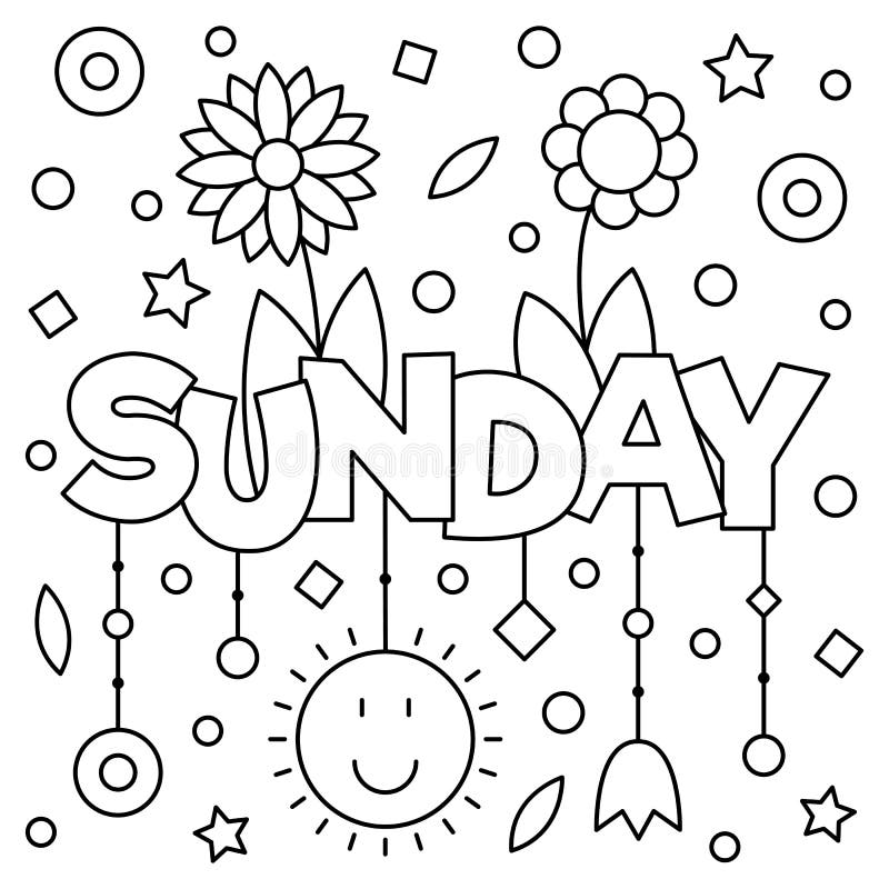 Good Morning. Coloring Page. Vector Illustration. Stock Vector ...