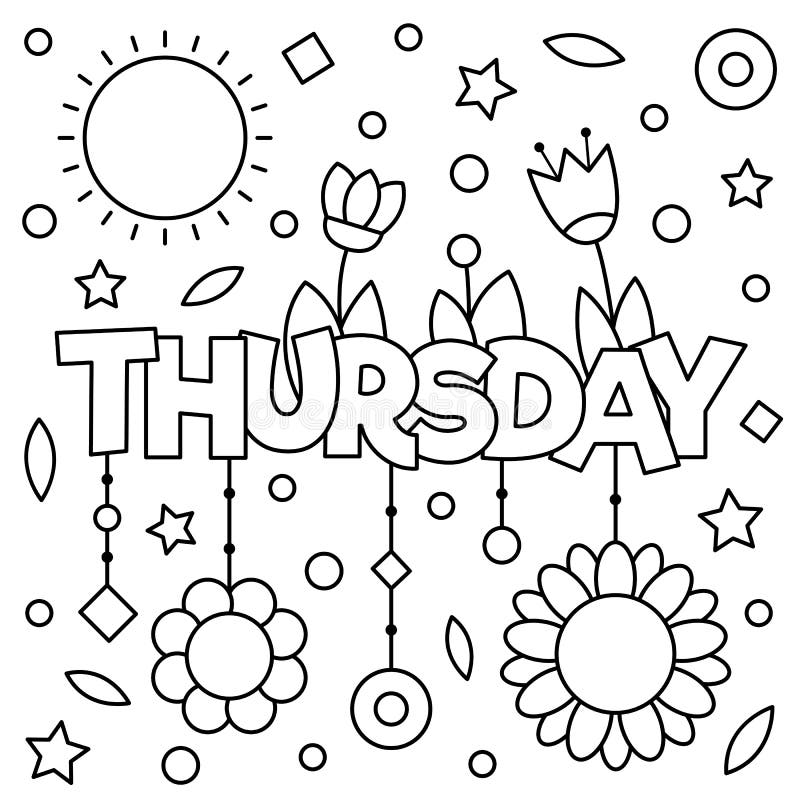 Coloring Page. Vector Illustration. Stock Vector - Illustration of ...