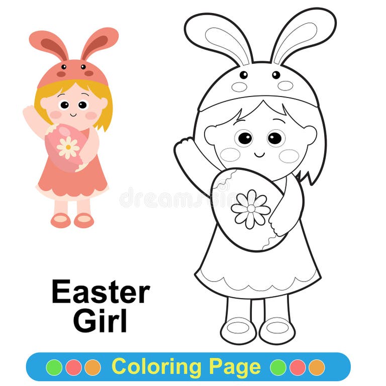 Easter Coloring Page for Children. Printable Activity Page for Children ...