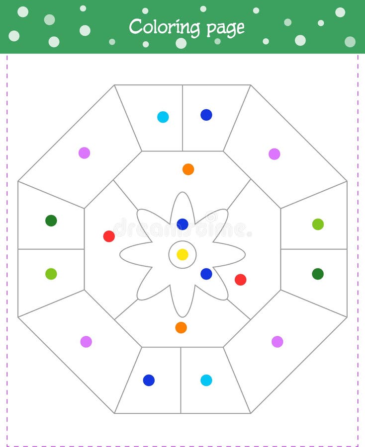 Coloring Pages for Kids. Color in with the Color Shown in the Picture ...