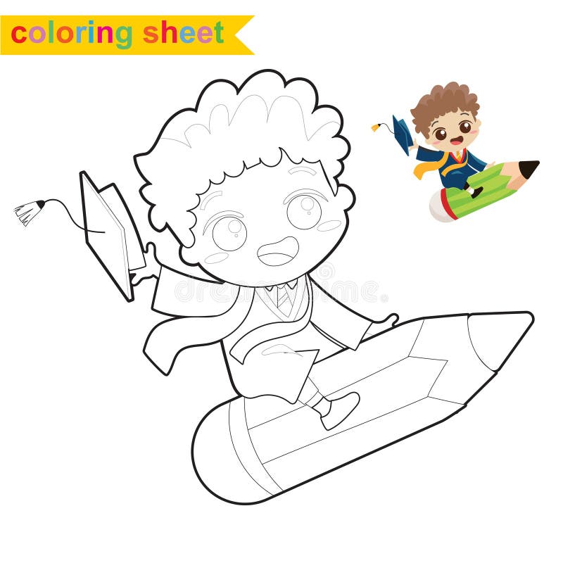 Coloring Worksheet Page. Educational Printable Coloring Worksheet Stock ...