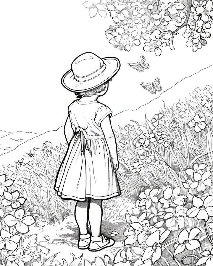 Coloring Sheets with Spring Themes, Featuring Flowers, Animals, and ...