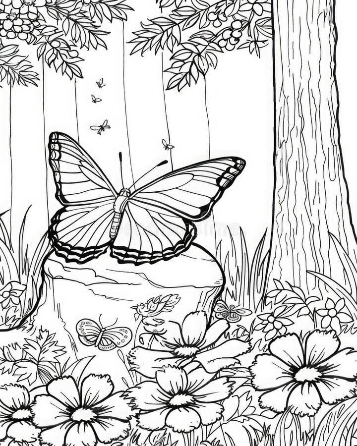 Coloring Sheets with Spring Themes, Featuring Flowers, Animals, and ...