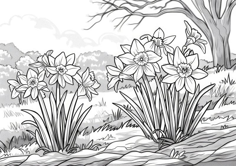 Coloring Sheets with Spring Themes, Featuring Flowers, Animals, and ...