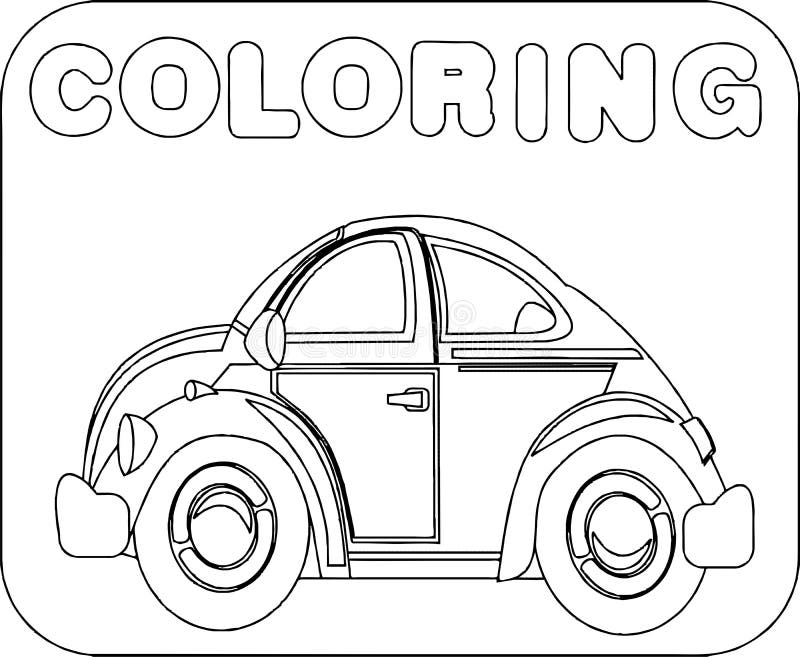 Coloring vehicle Cartoon stock vector. Illustration of engine - 59168759