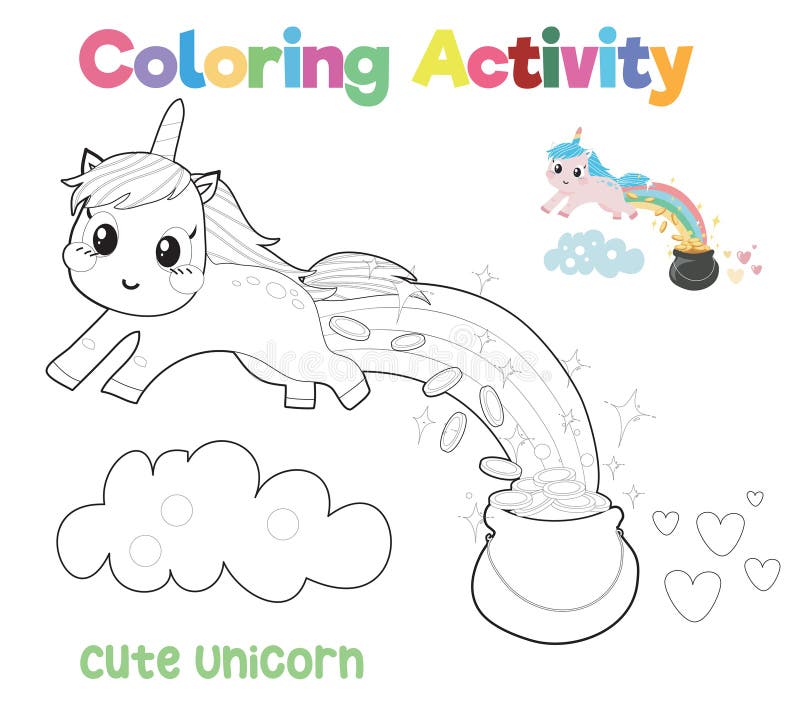 Coloring Worksheet Page. Educational Printable Coloring Worksheet Stock ...