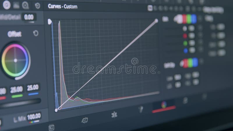 Colorization Curves. Color Grading Indicator. Video Colorization ...