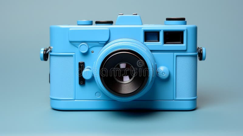 Colorized Blue Camera with Multiple Filter Effects and Traditional ...