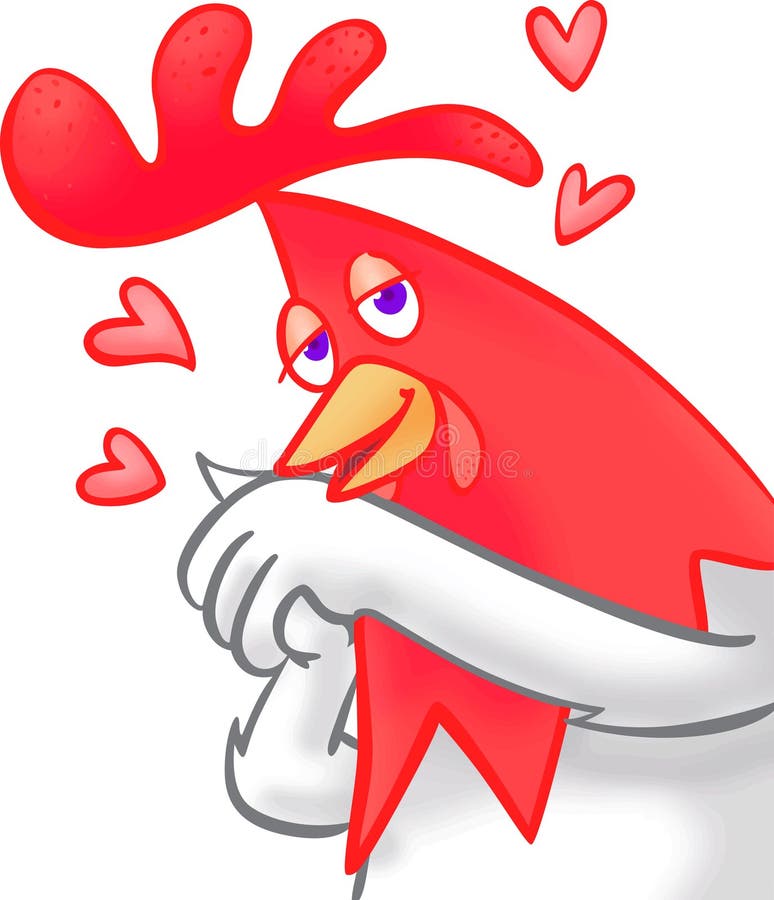 Colorkey Curious Chicken 18 My Love for You is Overflowing. Stock ...