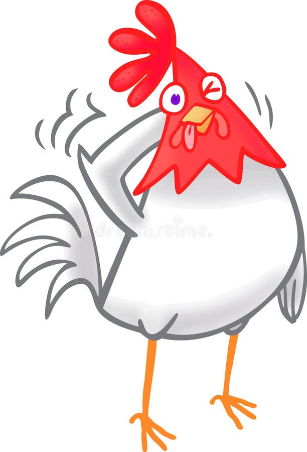 Colorkey Curious Chicken 31 Sorry! I Quite Like it Too! Stock Vector ...