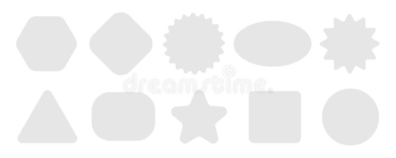 Colorless Paper Stickers or Memo Notes Stock Vector - Illustration of ...