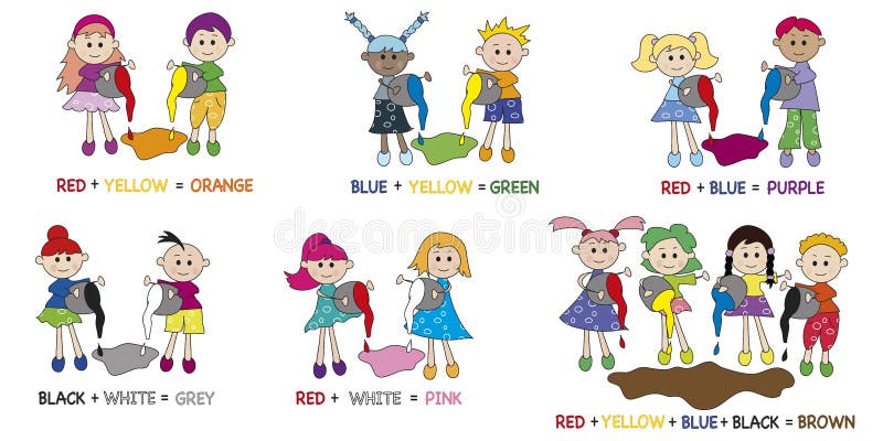 Colors Name and Shape Vector Symbol Icon Design. Stock Vector ...